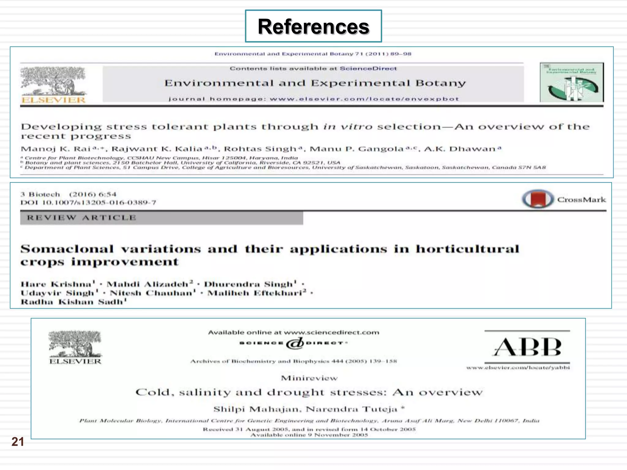 Organogenesis and somatic embryogenesis - In vitro mutant selection for ...