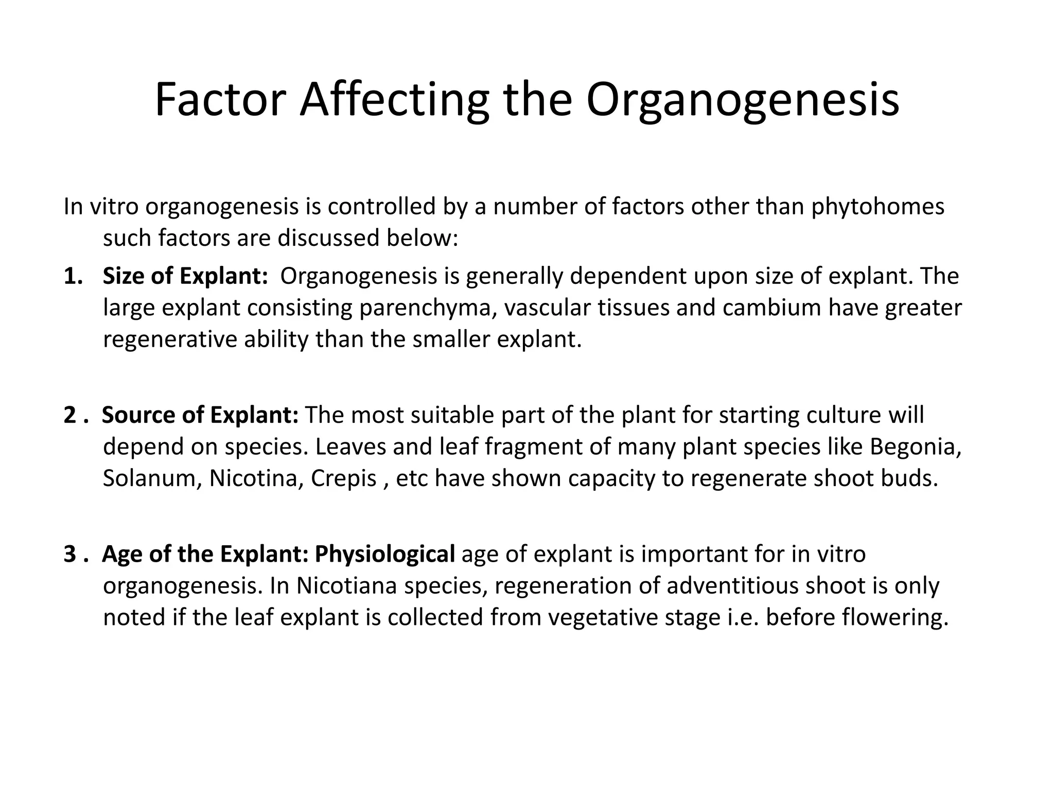 Organogenesis, in plant tissue culture | PPTX