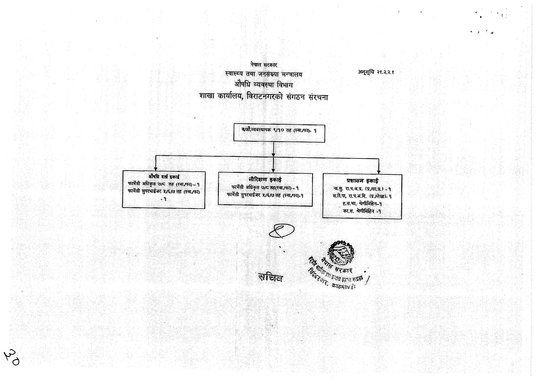 Organogram of Ministry Of Health and Population !! | PDF