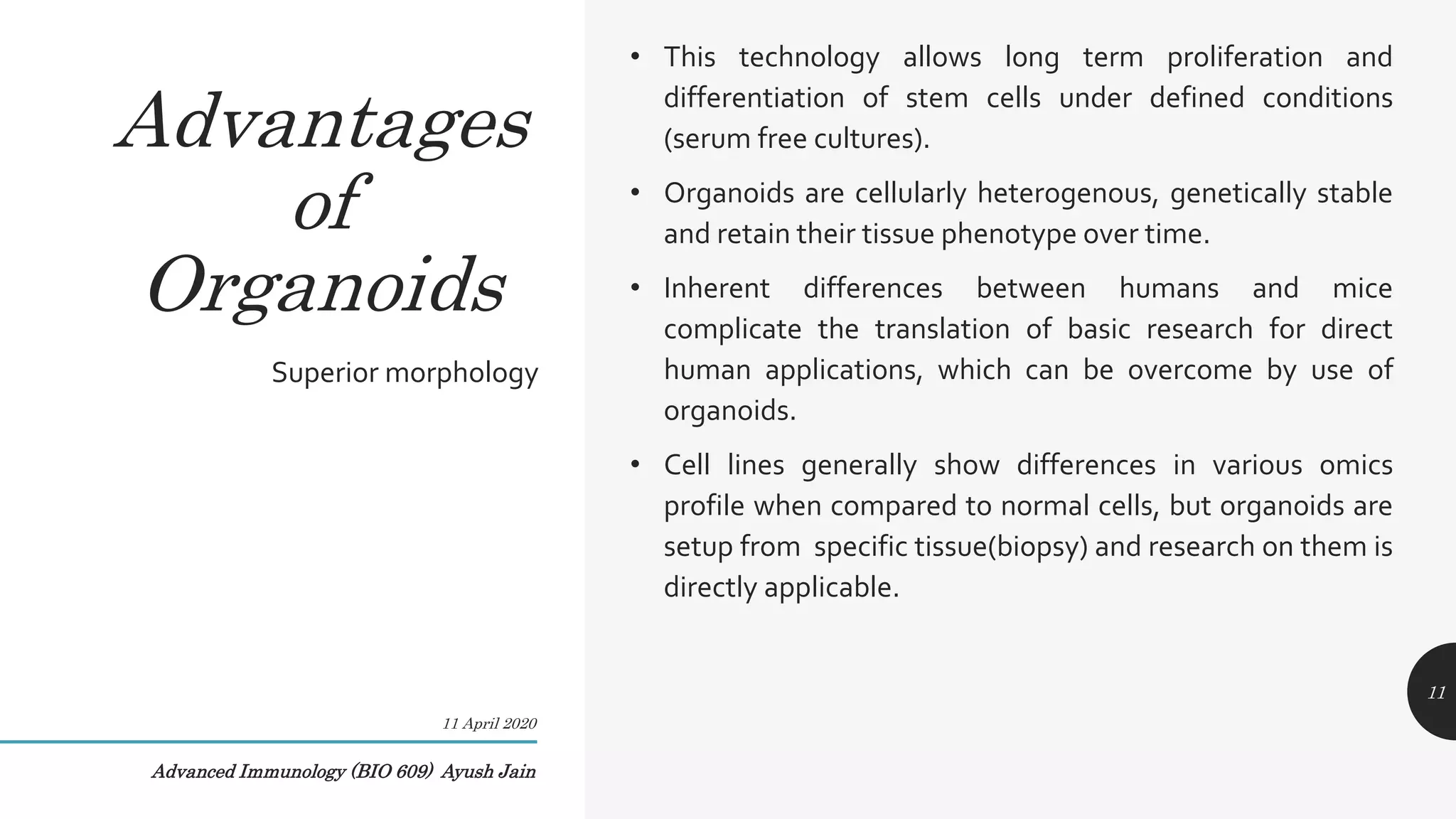 Organoids in immunological research | PPTX