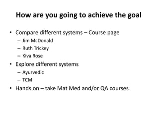 Using organoleptic anlysis and energetics to understand herbal medicine ...