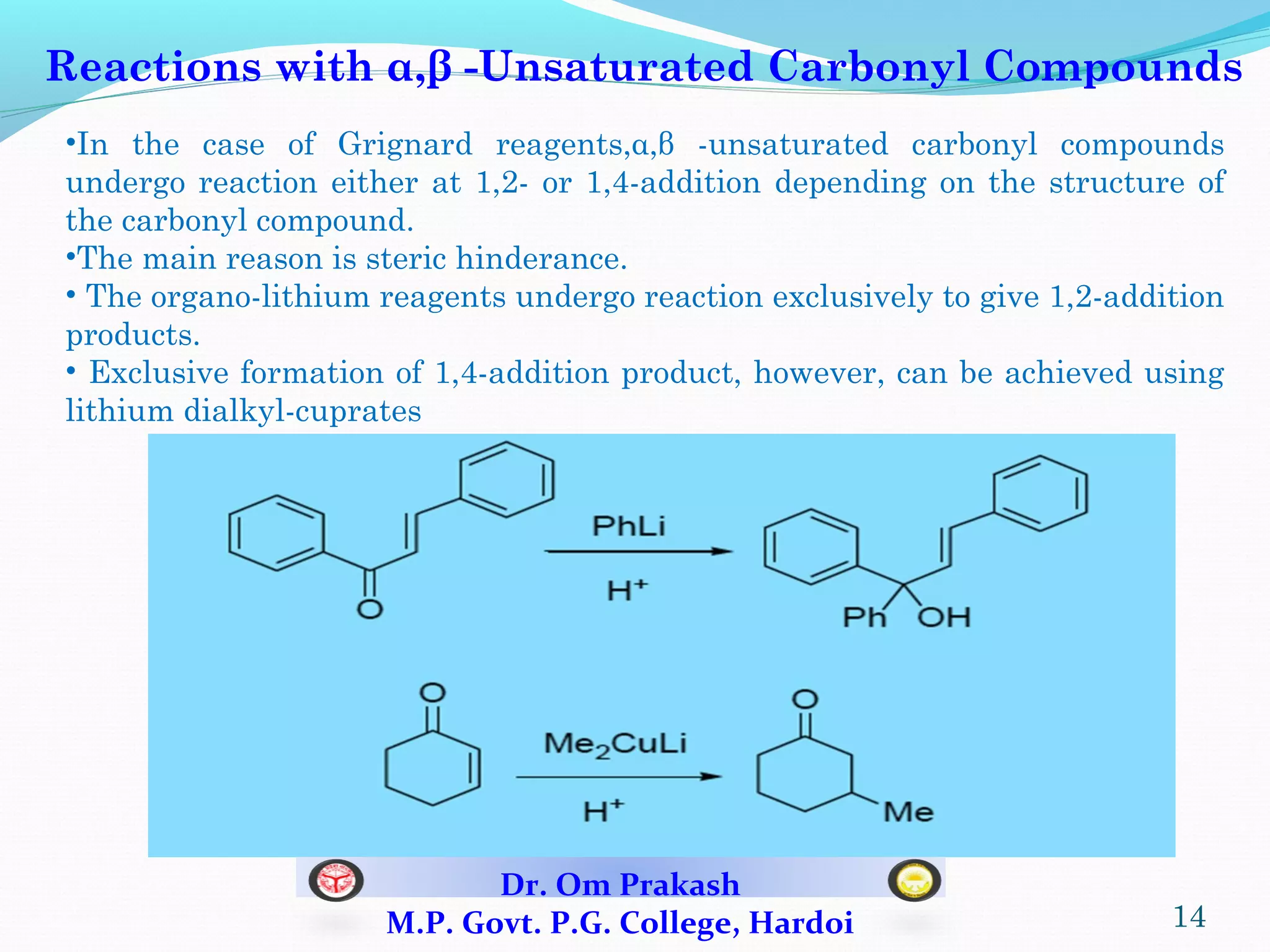 Organolithium Compounds and Reactions | PPS