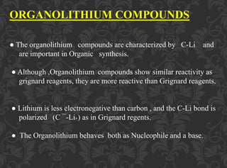 Organolithium compounds and their preparation.pptx