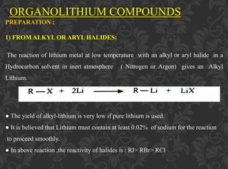 Organolithium compounds and their preparation.pptx