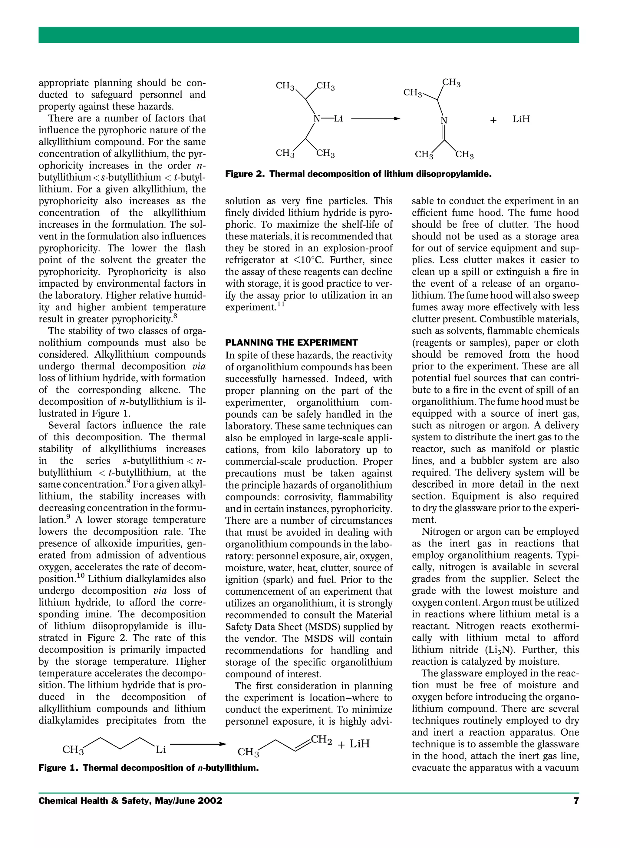 Organolithium Use In Labs | PDF
