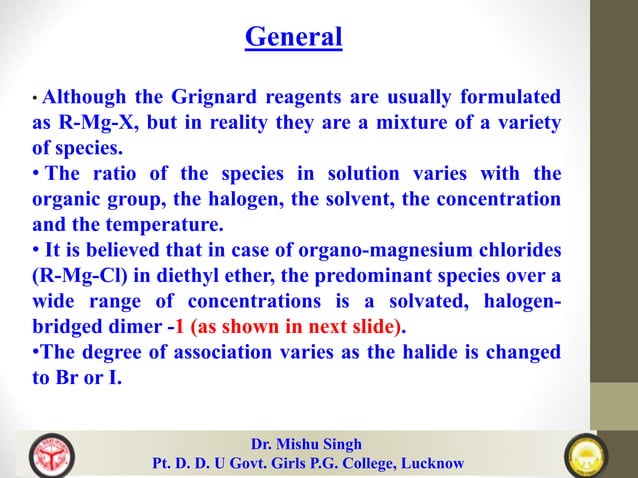 organomagnesium-compounds.ppt | Chemistry | Science