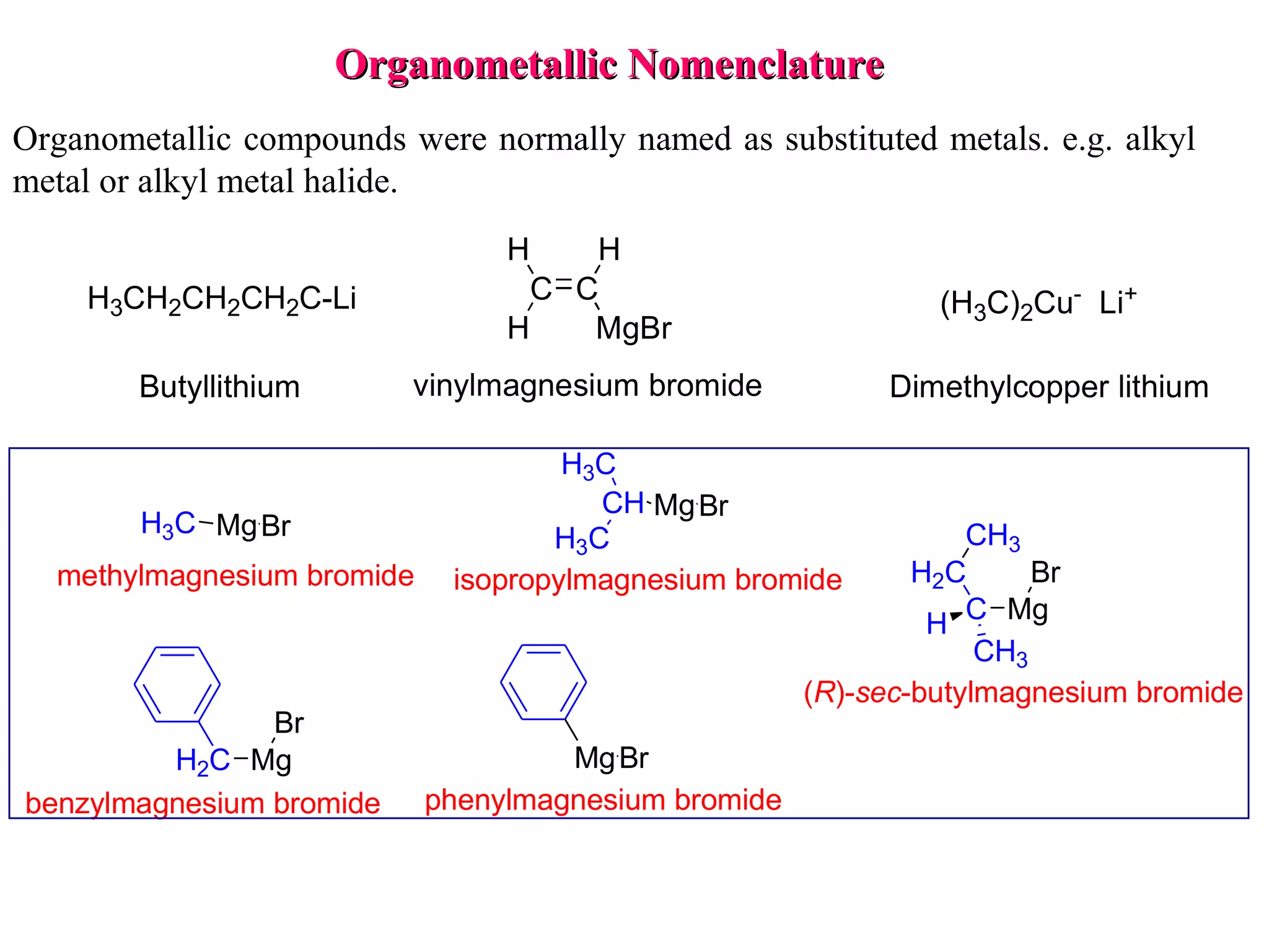 Organomagnesium and lithium | PPT