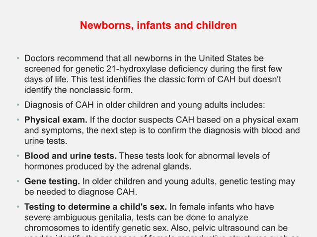 CONGENITAL ADRENAL HYPERPLASIA (CAH)- ADRENOMEHGALY | PPTX