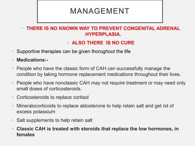 CONGENITAL ADRENAL HYPERPLASIA (CAH)- ADRENOMEHGALY | PPTX