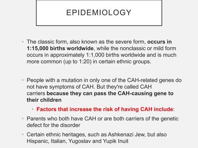 CONGENITAL ADRENAL HYPERPLASIA (CAH)- ADRENOMEHGALY | PPTX