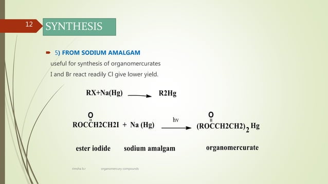 Organo mercuary compounds | PPTX | Chemistry | Science