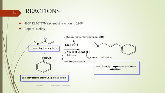Organo mercuary compounds | PPTX | Chemistry | Science