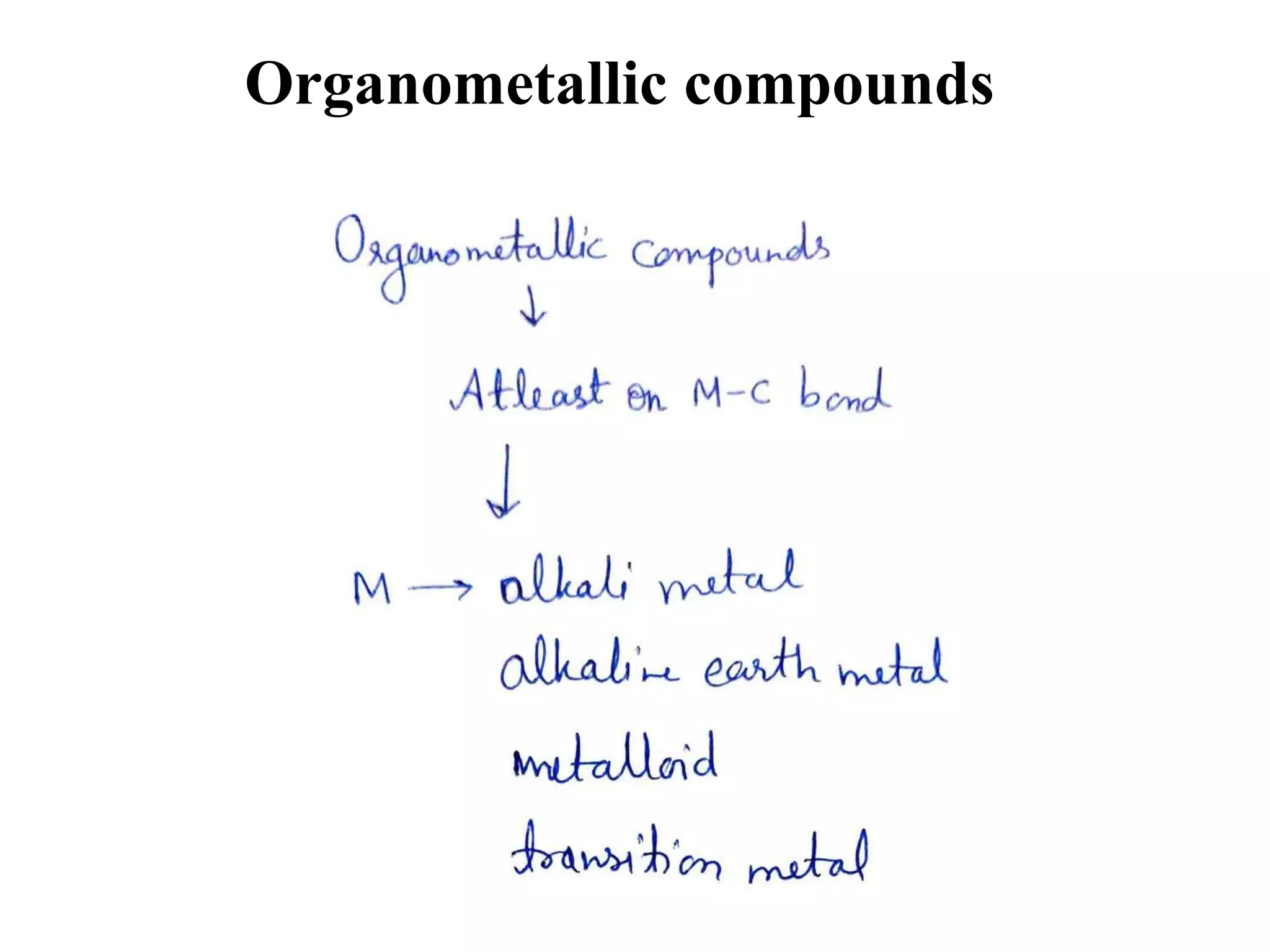 Organometallic Chemistry, Classification, History.pptx | Chemistry ...