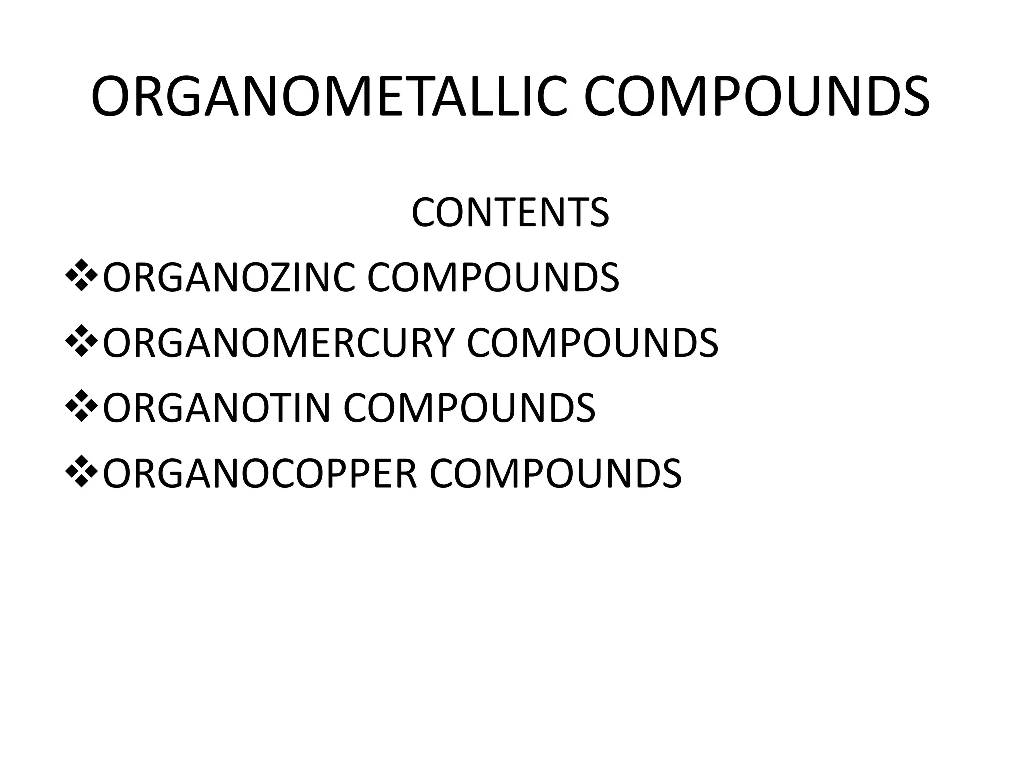 Organometallic compounds preparation and reaction | PPTX | Commodities | Economy
