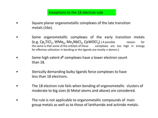 Organomettalic chemistry | PDF