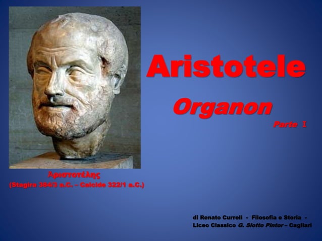 Aristotele - Organon | PPTX | Educational Assessment | Education