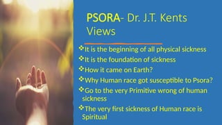 MANIFESTATIONS OF PSORA IN CHRONIC DISEASES.pptx