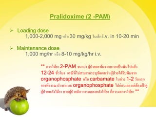 Organophosphate and carbamate poisoning | PPTX