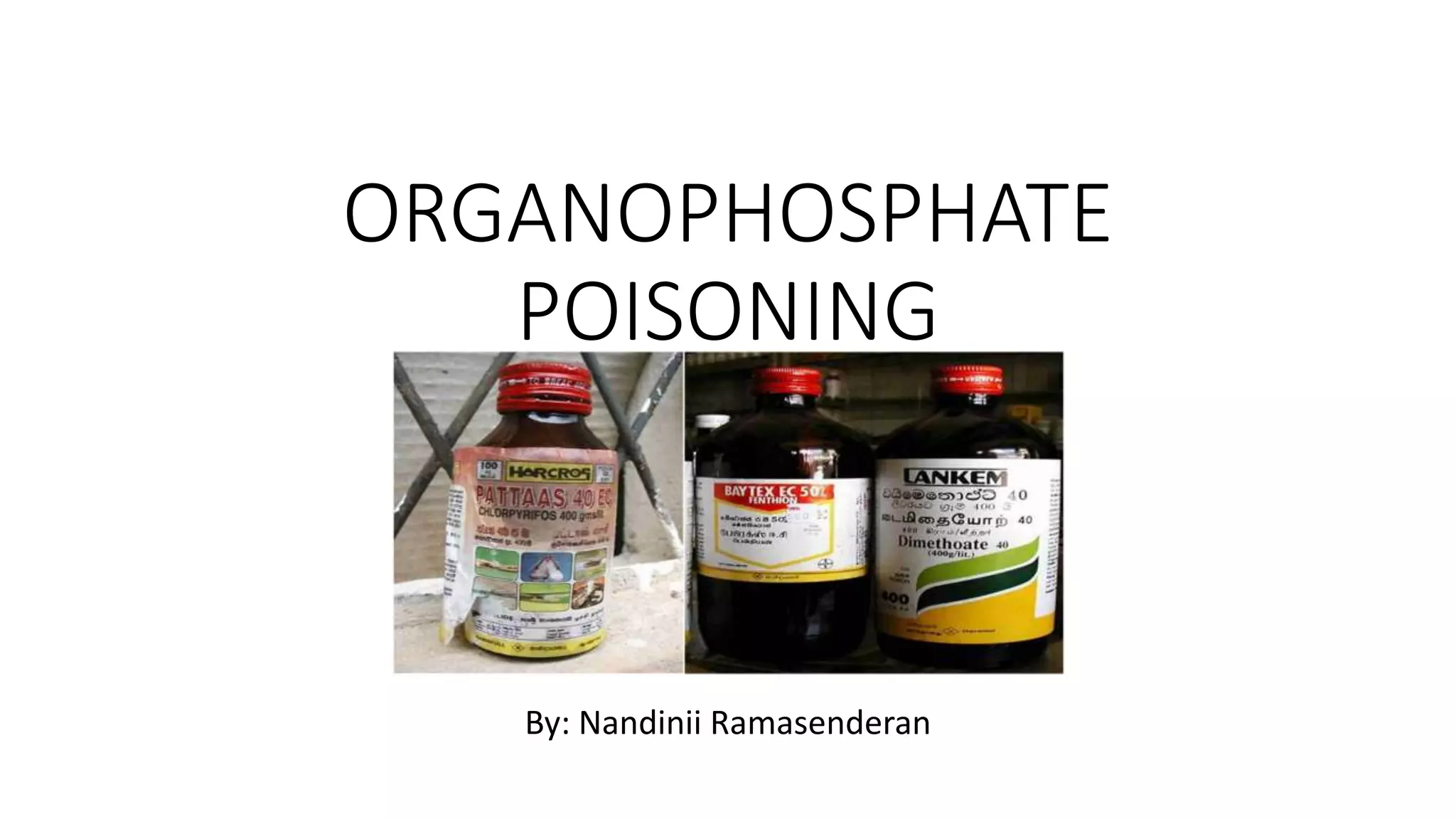 Organophosphate poisoning | PPTX