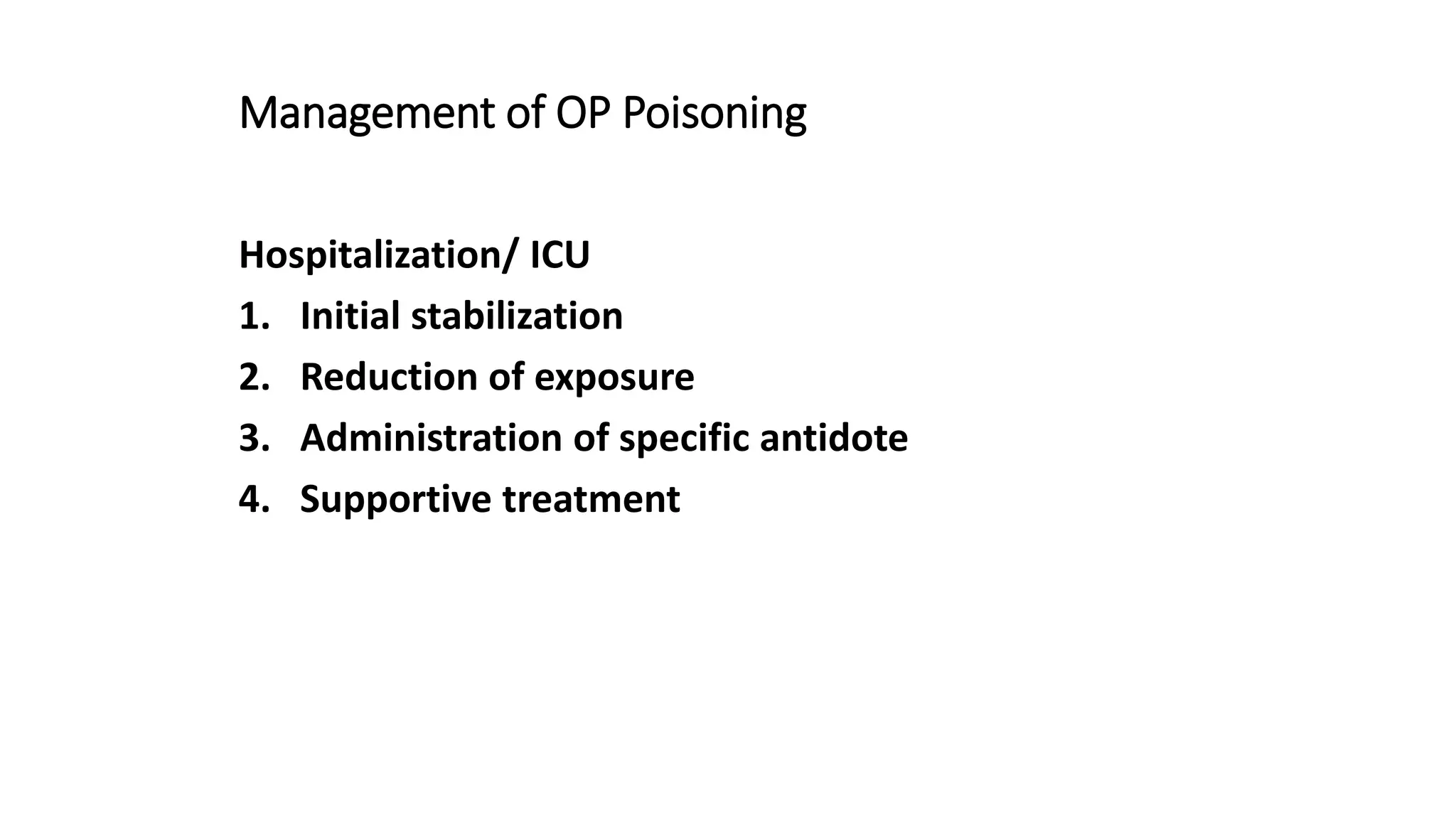 Organophosphate poisoning | PPTX