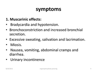 Organophosphate poisoning | PPTX