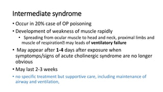 Organophosphate poisoning and its management | PPTX
