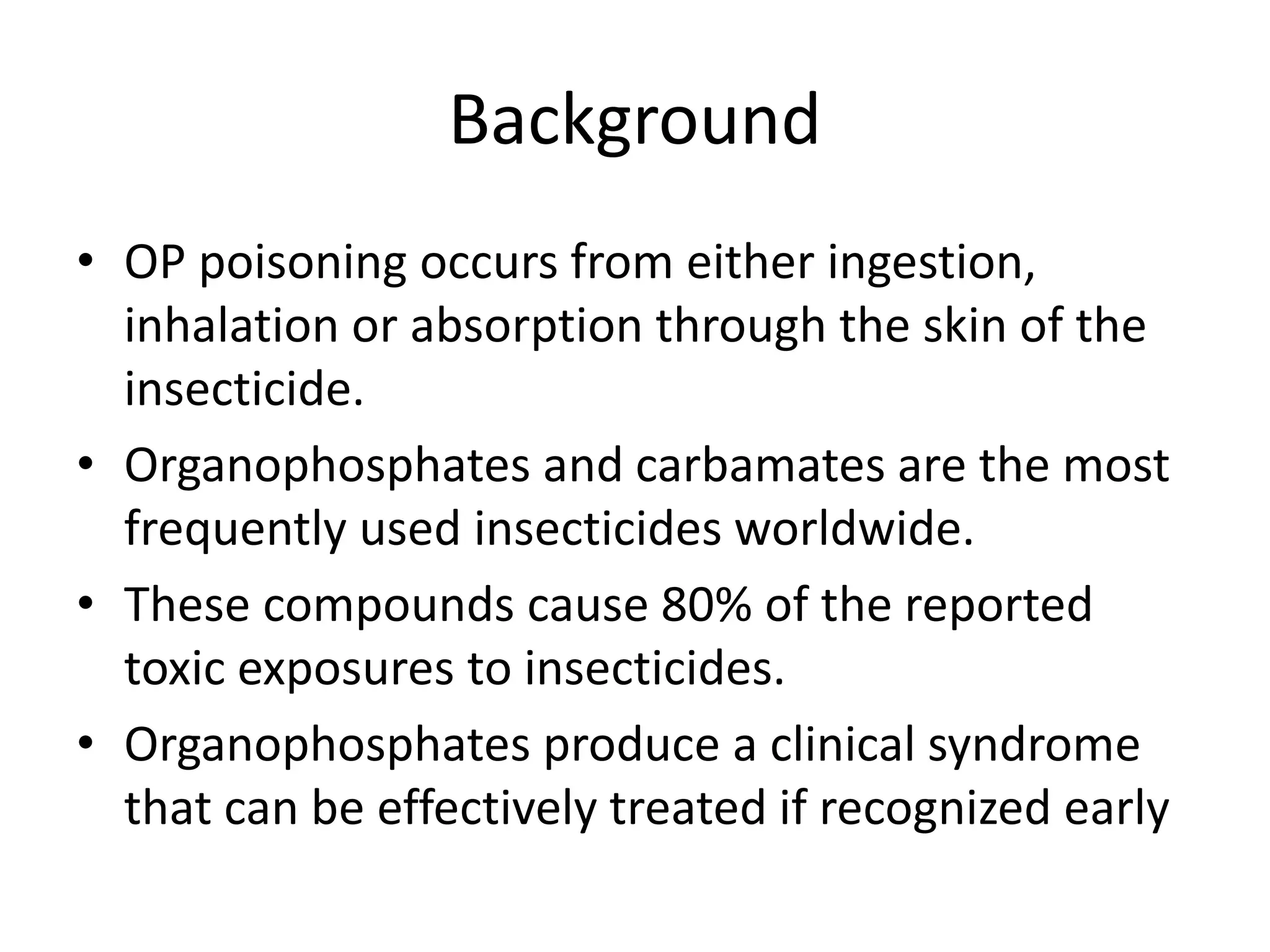 Organophosphate poisoning | PPTX