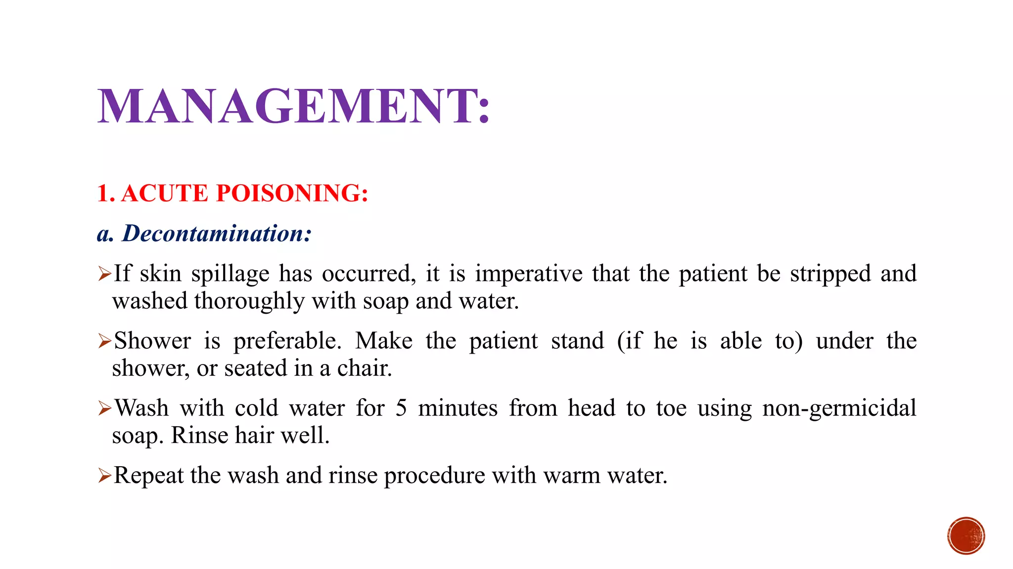 Organophosphate poisoning and its management (Clinical Toxicology) | PPTX