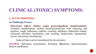 Organophosphate poisoning and its management (Clinical Toxicology) | PPTX