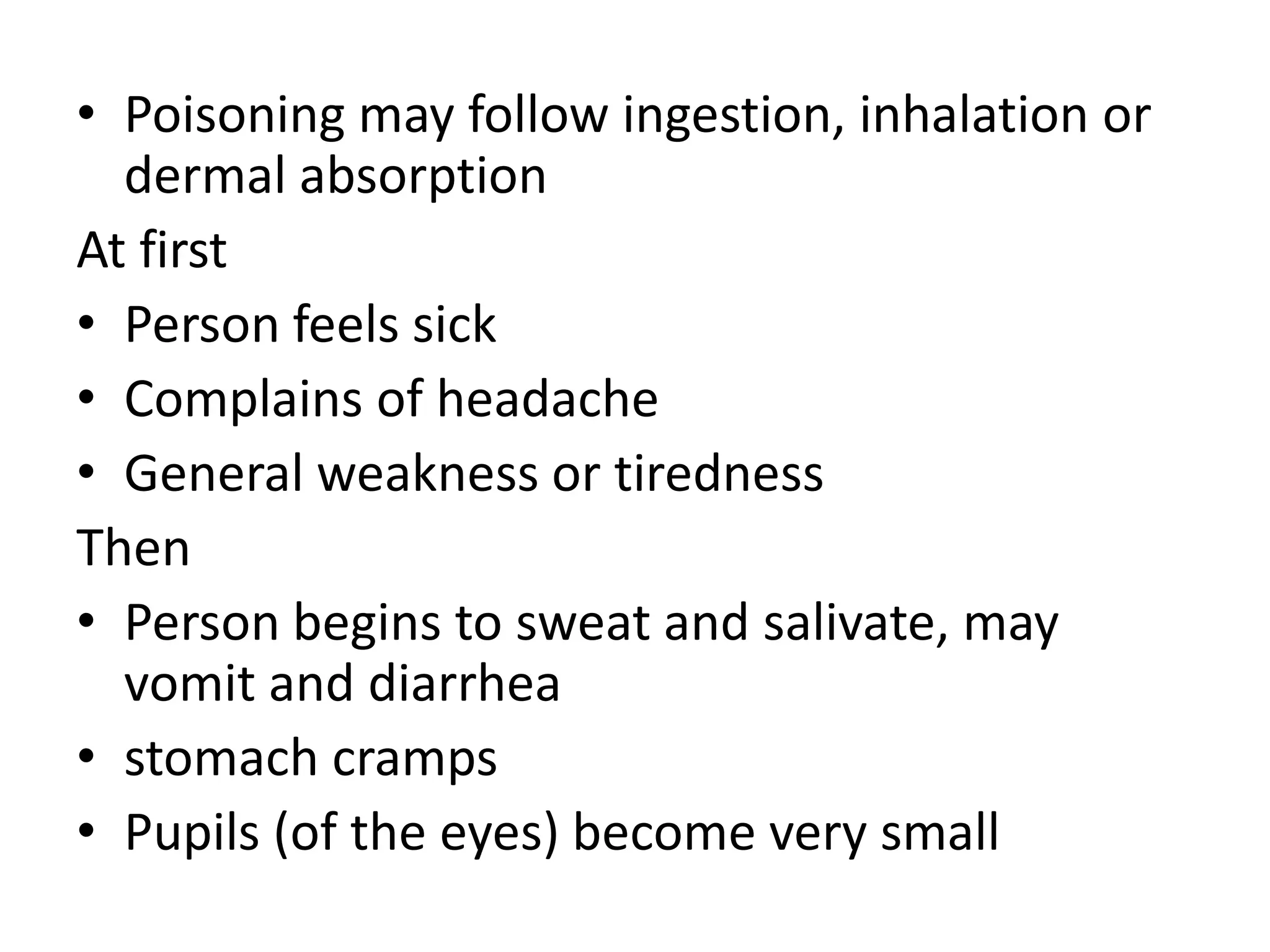 Organo phosphate poisoning | PPTX