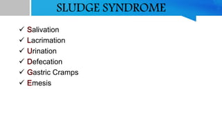 Organophosphate poisoning by dr. joshua cherukuri | PPT
