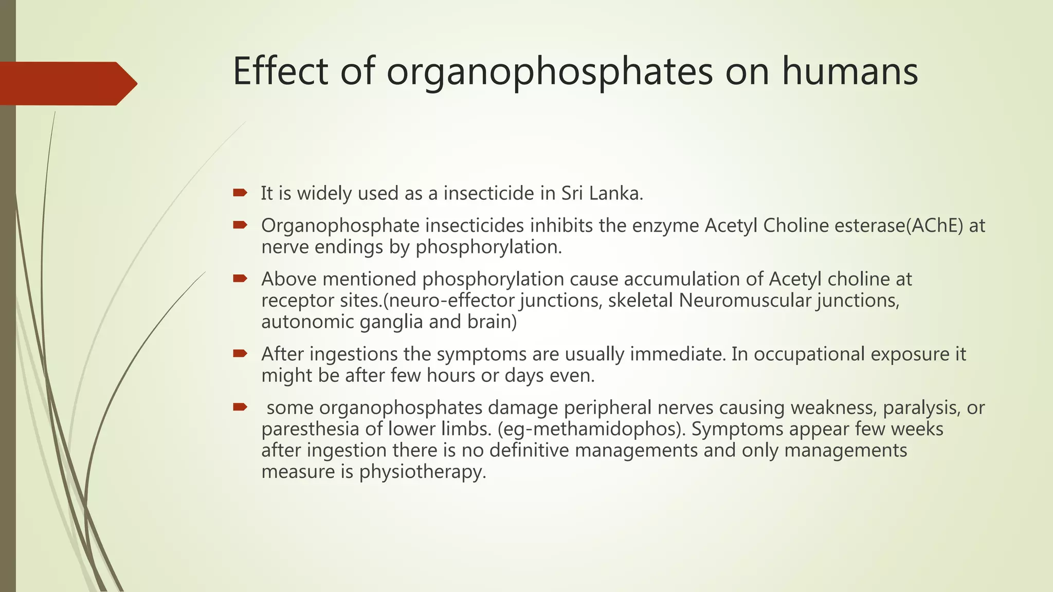 Organophosphate poisoning national guideline | PPTX