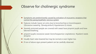 Organophosphate poisoning national guideline | PPTX