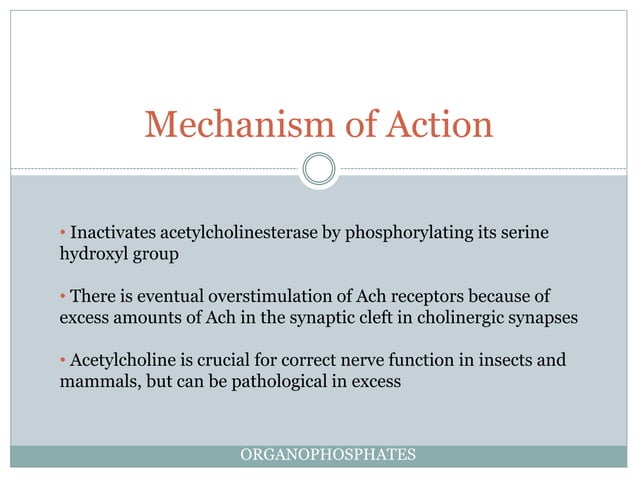 Organophosphates | PPTX | Brain and Nervous System Disorders | Diseases ...
