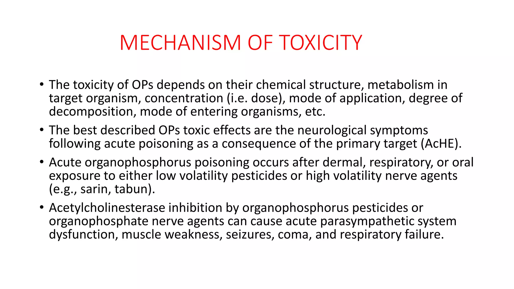 Organophosphates | PPTX