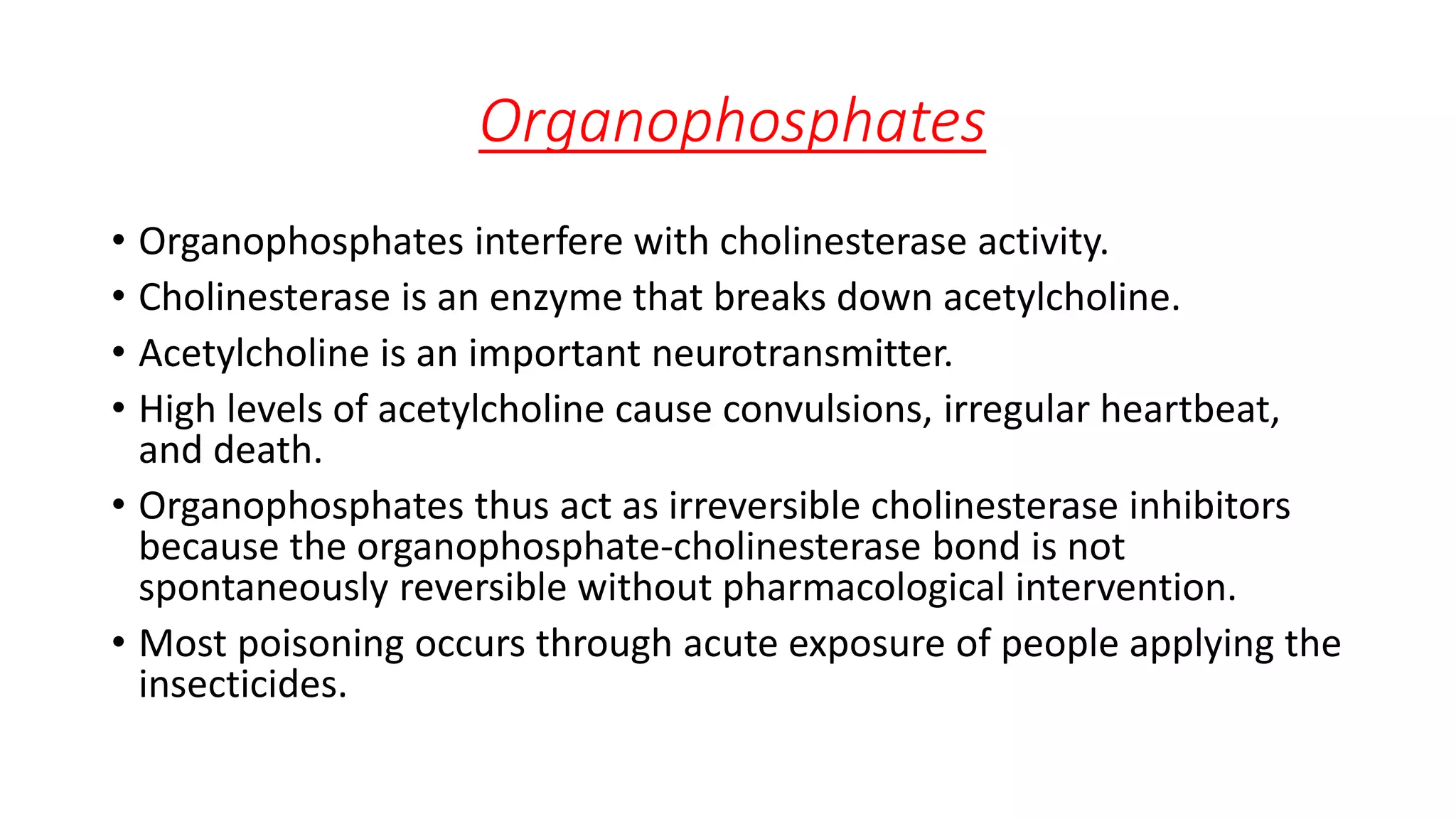 Organophosphates | PPT