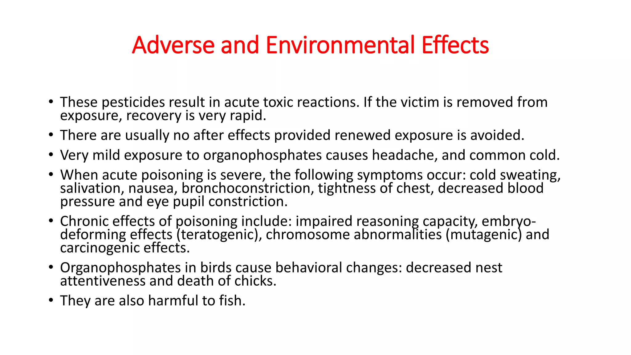 Organophosphates | PPTX