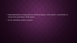 Organo phosphorous & | PPTX
