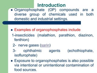 Organophosphorous compounds toxicity | PPTX