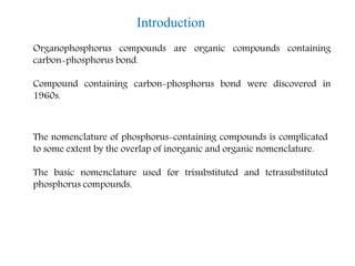 Phosphorus Compounds