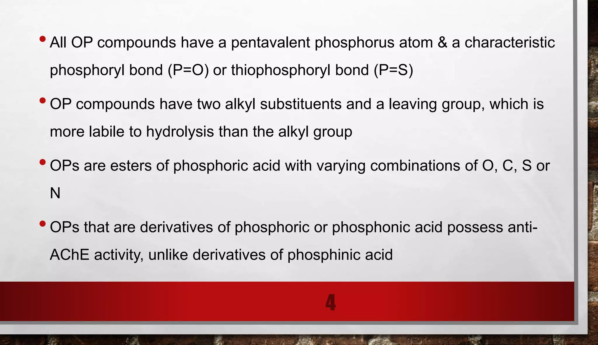 Organophosphorous insecticides | PPTX