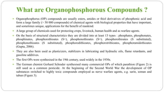 Organophosphorous poisoning | PPTX