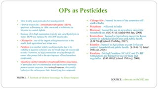 Organophosphorous poisoning | PPTX