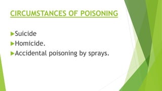 Organophosphorus compounds poisoning in FM | PPTX