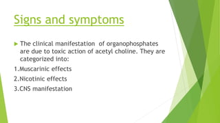 Organophosphorus compounds poisoning in FM | PPTX