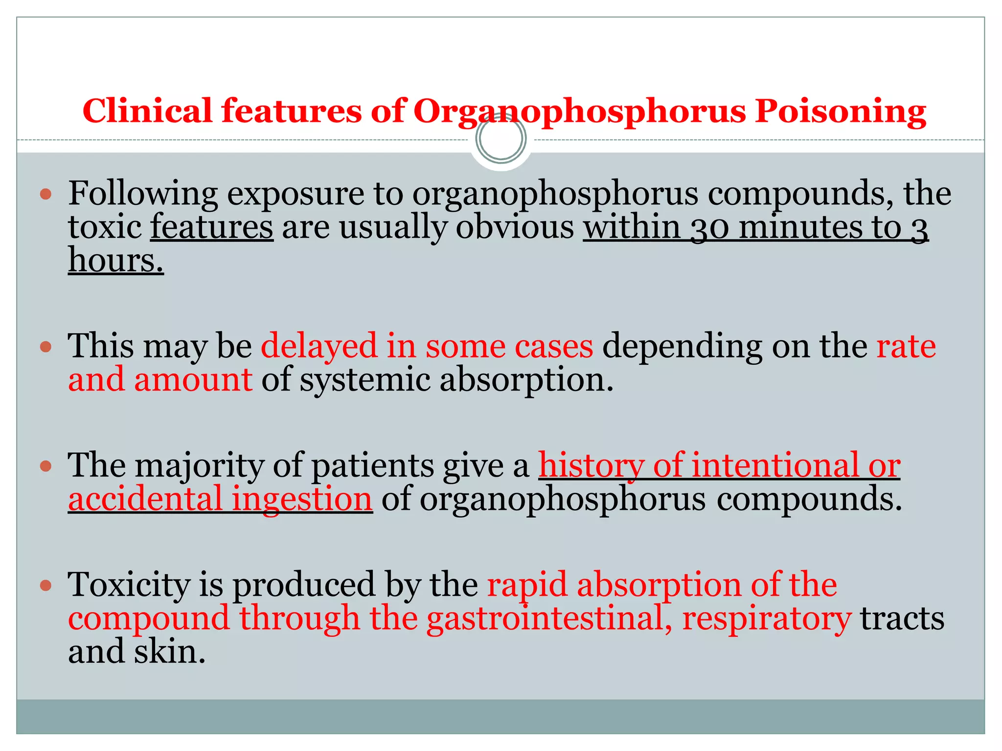 organo phosphorus poisoning | PPTX
