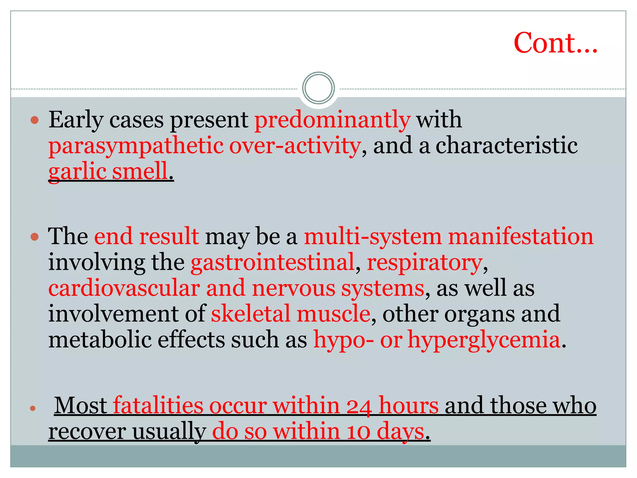organo phosphorus poisoning | PPTX