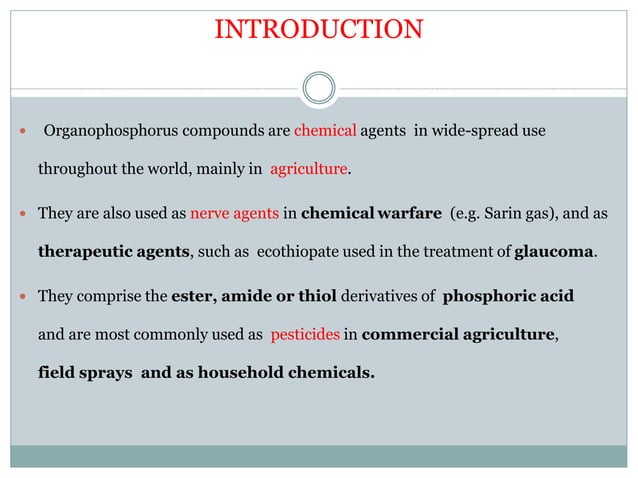 organo phosphorus poisoning | PPTX | Heart and Cardiovascular Diseases ...
