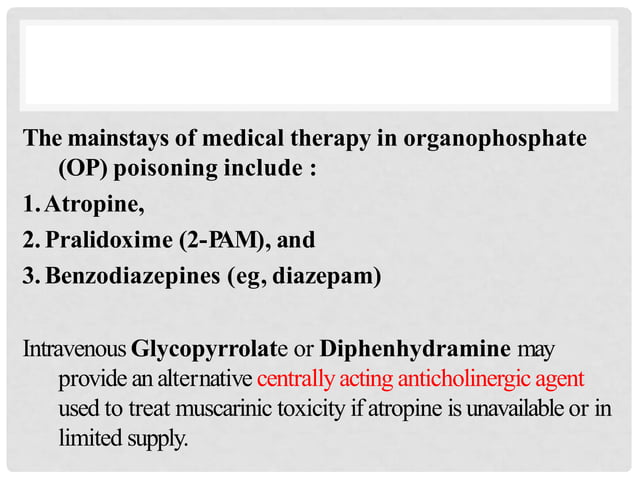 organo phosphorus poisoning | PPTX | Heart and Cardiovascular Diseases ...