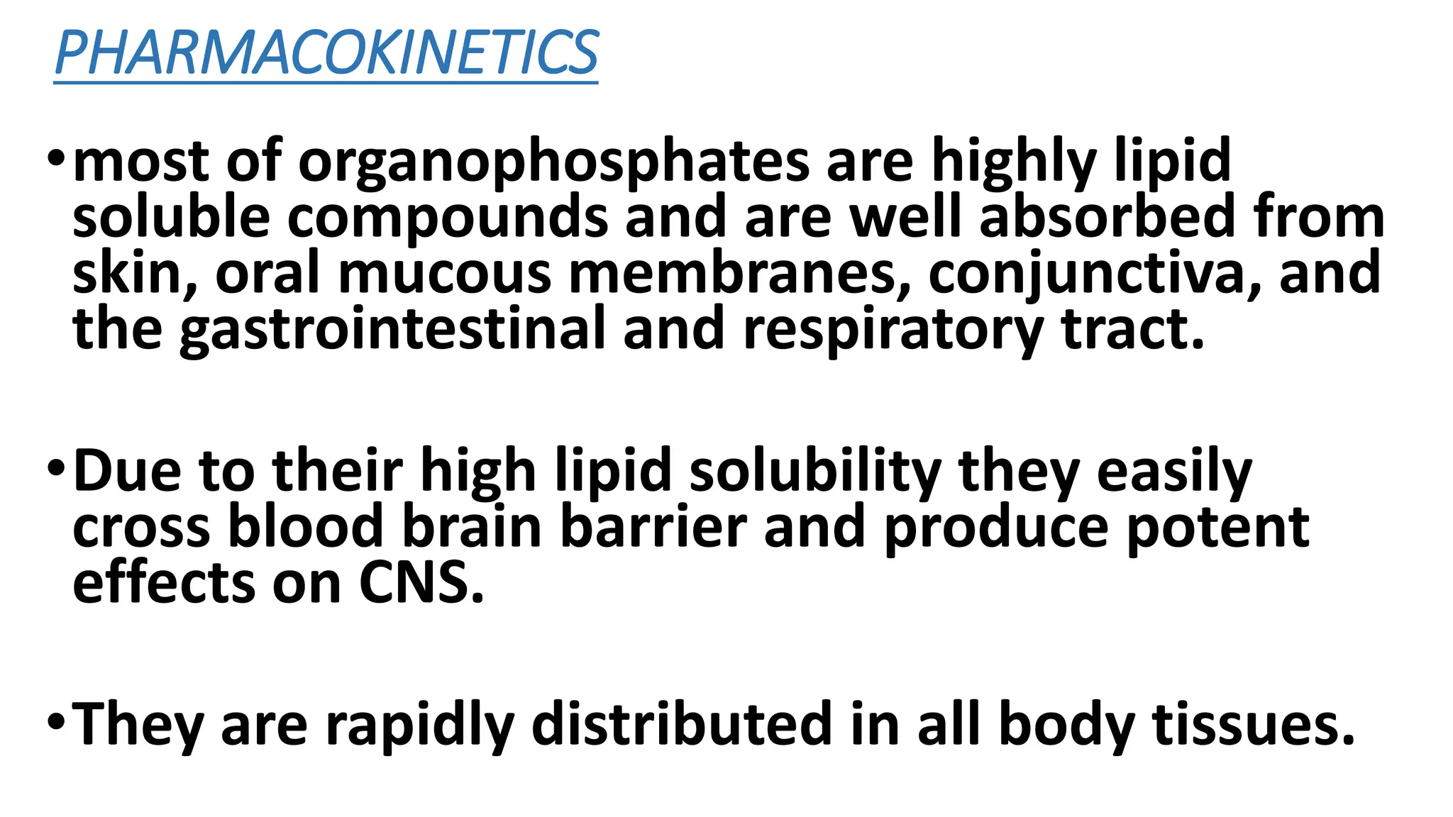 Organophosphorus poisoning presentation for postgraduate medicine level ...